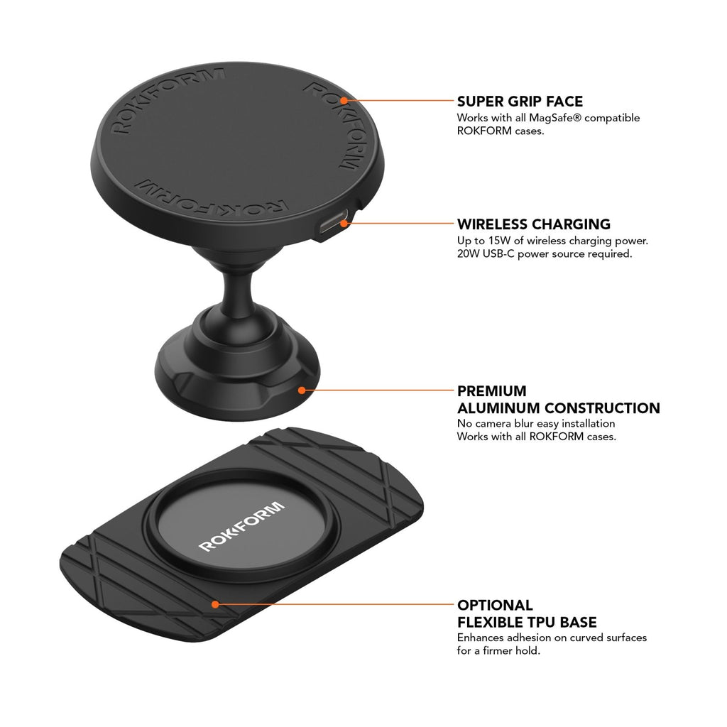 Wireless Dash Car Charger | Rokform.com