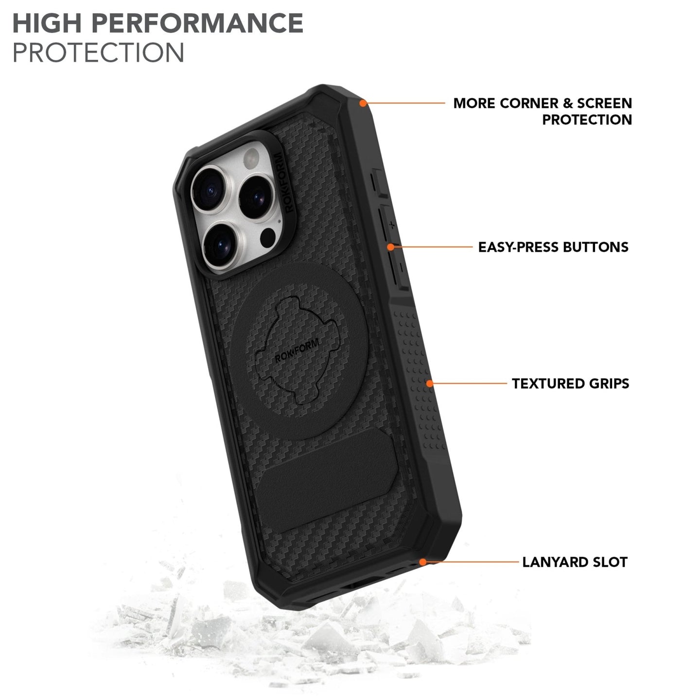 Rugged iPhone 16 Pro Case | Rokform.com