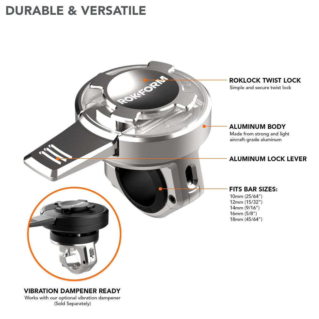 Small Bar Phone Mount | Rokform.com