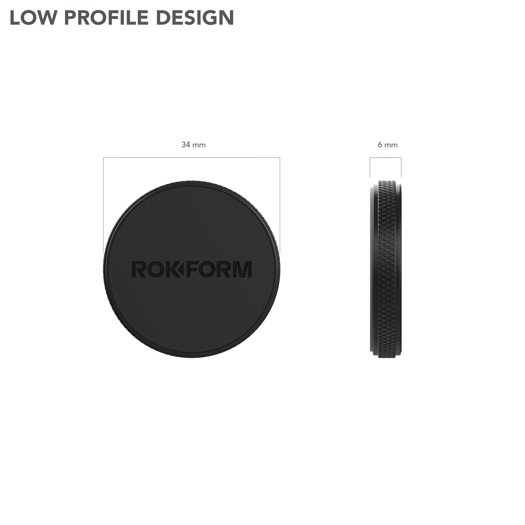 Low Pro Magnetic Car Dash Mount | Rokform.com