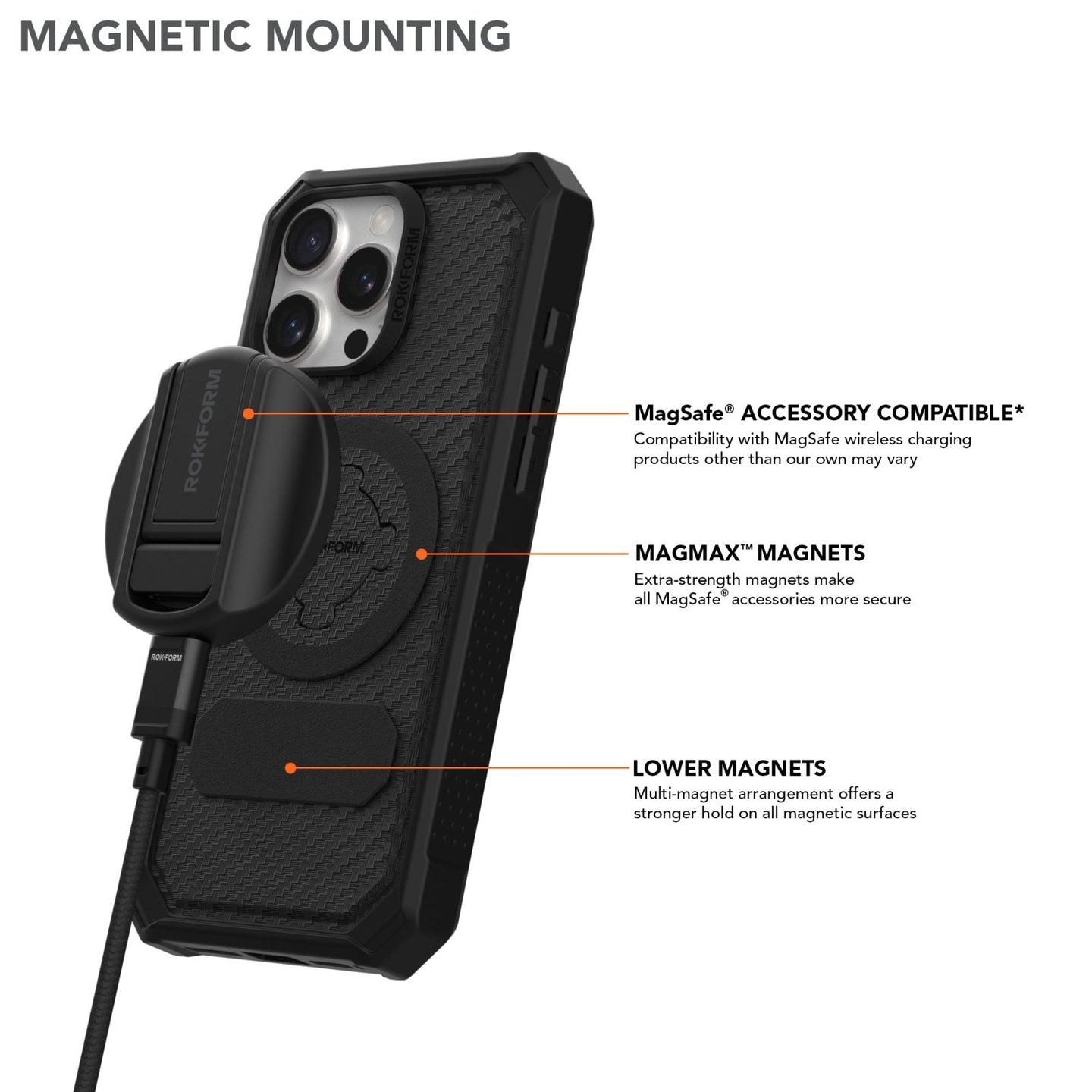 Rugged iPhone 16 Pro Max Case | Rokform.com