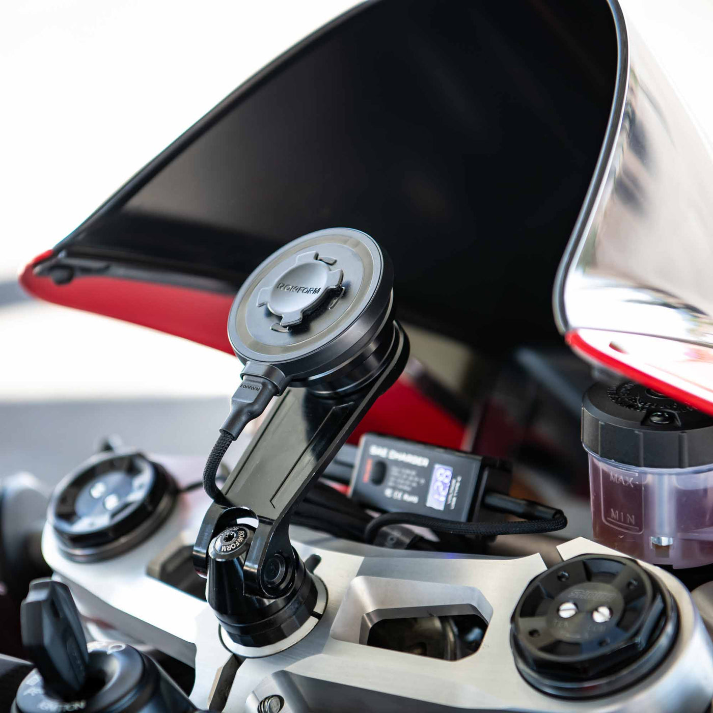 Waterproof Motorcycle USB Charging System - 12V to USB-C | Rokform.com