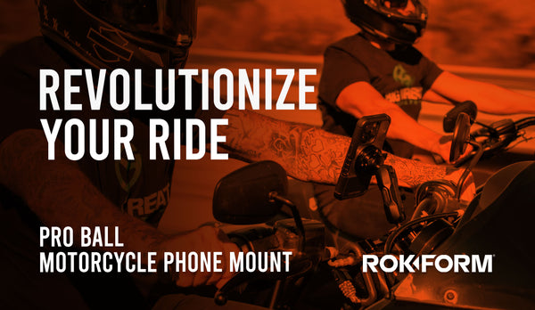 Pro Ball Motorcycle Handlebar Phone Mount | Rokform.com