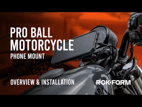 Pro Ball Motorcycle Handlebar Phone Mount | Rokform.com