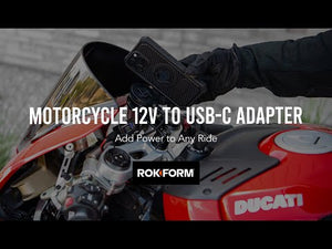 Waterproof Motorcycle USB Charging System - 12V to USB-C | Rokform.com