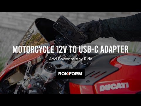 Waterproof Motorcycle USB Charging System - 12V to USB-C | Rokform.com