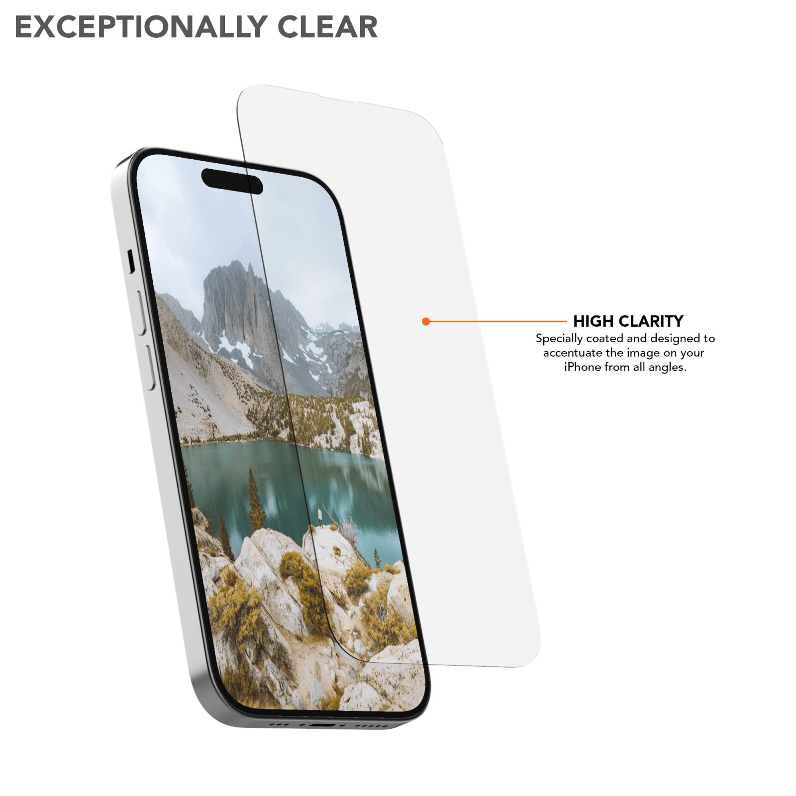 iPhone 14 Pro Max Tempered Glass Screen Protector (2 Pack)