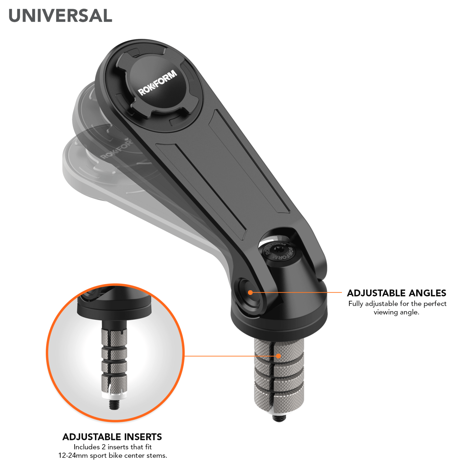 Motorcycle Stem Phone Mount | Rokform.com